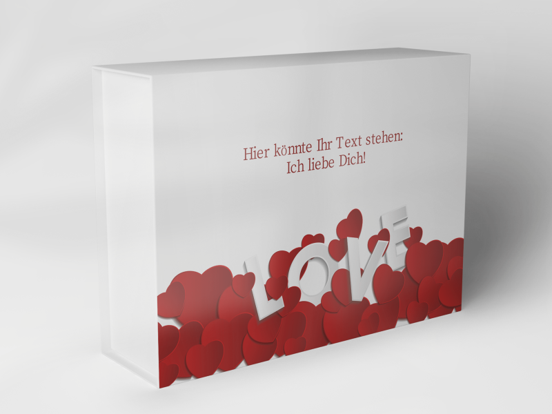 Geschenkbox Love 4 ab Lager oder individualisierbar