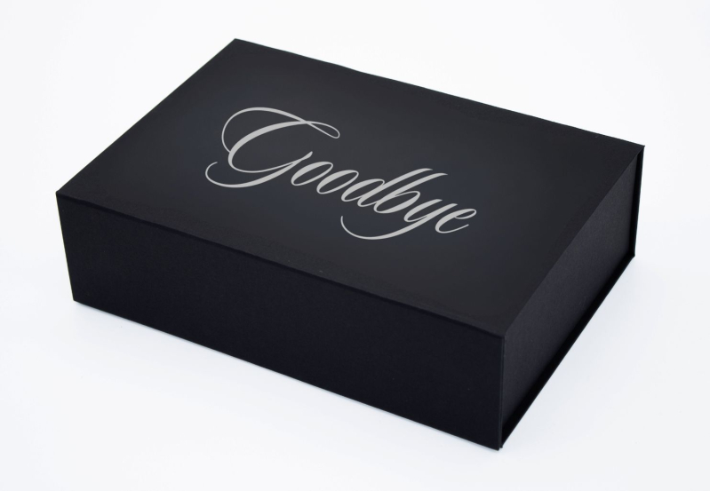 Geschenkbox Good bye versch. Farben und Größen